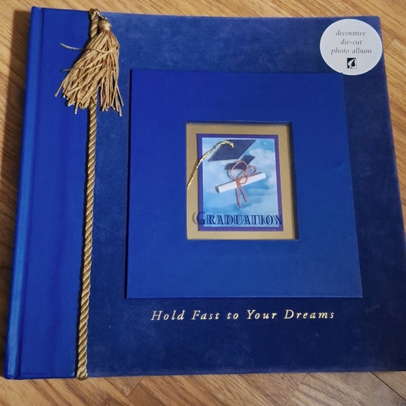 New Seasons | Accents | Graduation Album Binder Blue Velvet Hold Fast ...